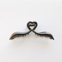 China Matte Black Large Shark Hair Claw Clip 11.5cm Alloy Metal Hair Claw for Women 36g for sale