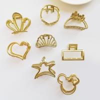 China Decorative Alloy Hair Claw Clip Set 4.5cm for Thick Curly Hair Geometric Design for sale