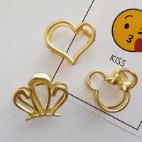China Decorative Alloy Hair Claw Clip Set 4.5cm for Thick Curly Hair Geometric Design for sale