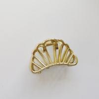China Decorative Alloy Hair Claw Clip Set 4.5cm for Thick Curly Hair Geometric Design for sale