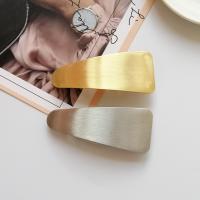 China Gold Alloy Spring Hair Clip for Women Braids 9x4cm Fashion Hair Accessories Wedding for sale