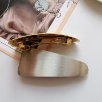China Gold Alloy Spring Hair Clip for Women Braids 9x4cm Fashion Hair Accessories Wedding for sale