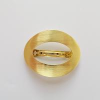 China French Women Spring Hair Clips Barrettes Gold Geometry Bobby Pin 8x6.5cm Alloy Metal for Thick Hair for sale