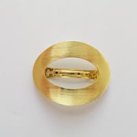 China French Women Spring Hair Clips Barrettes Gold Geometry Bobby Pin 8x6.5cm Alloy Metal for Thick Hair for sale