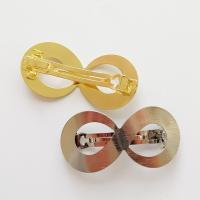 China French Retro Metal Spring Hair Clip Rectangle Hollow Design 8x4cm for Thick Hair Women Girls for sale