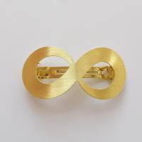 China French Retro Metal Spring Hair Clip Rectangle Hollow Design 8x4cm for Thick Hair Women Girls for sale