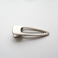 China Gold Metal Spring Bobby Pin Hair Clip 8x2.2cm Korea Geometry Design for Women Girls for sale