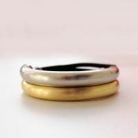 China Black Stretchy Hair Ties Metal Ponytail Holder 4.5x2.5cm Copper Alloy Elastic Hair Bands for sale