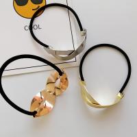 China Elastic Hair Ties Iron Alloy 5.5x2.5cm 10.5g Fashion Hair Bands for Women Girls for sale