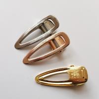 China Silver Gold Plated Duckbill Hair Clips 6x2cm Wedding Hair Accessories Pins for sale