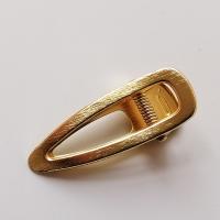 China Silver Gold Plated Duckbill Hair Clips 6x2cm Wedding Hair Accessories Pins for sale