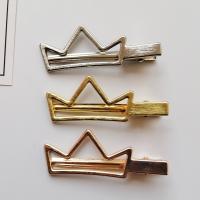 China Metal Crown Hair Clip Pin Set 7x2.5cm Fashion Hair Accessories for Women Girls for sale