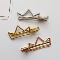 China Metal Crown Hair Clip Pin Set 7x2.5cm Fashion Hair Accessories for Women Girls for sale