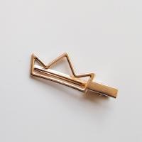 China Metal Crown Hair Clip Pin Set 7x2.5cm Fashion Hair Accessories for Women Girls for sale