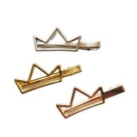 China Metal Crown Hair Clip Pin Set 7x2.5cm Fashion Hair Accessories for Women Girls for sale
