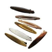 China Wholesale Retro Metal Duckbill Hair Clips 6x1cm Silver Gold Water Drop Design for sale
