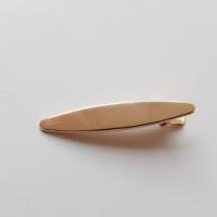 China Wholesale Retro Metal Duckbill Hair Clips 6x1cm Silver Gold Water Drop Design for sale
