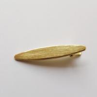 China Wholesale Retro Metal Duckbill Hair Clips 6x1cm Silver Gold Water Drop Design for sale