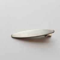 China Wholesale Retro Metal Duckbill Hair Clips 6x1cm Silver Gold Water Drop Design for sale