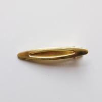 China Wholesale Retro Metal Duckbill Hair Clips 6x1cm Silver Gold Water Drop Design for sale