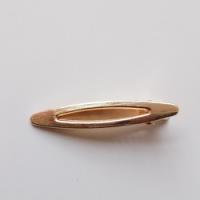 China Wholesale Retro Metal Duckbill Hair Clips 6x1cm Silver Gold Water Drop Design for sale