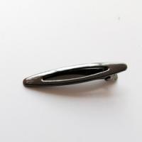 China Wholesale Retro Metal Duckbill Hair Clips 6x1cm Silver Gold Water Drop Design for sale