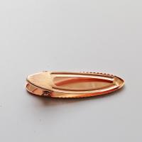 China Alligator Custom Hair Clips Gold Silver Fashion Alloy 6x1.6cm Duckbill Hairgrip for sale