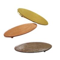 China Alligator Custom Hair Clips Gold Silver Fashion Alloy 6x1.6cm Duckbill Hairgrip for sale