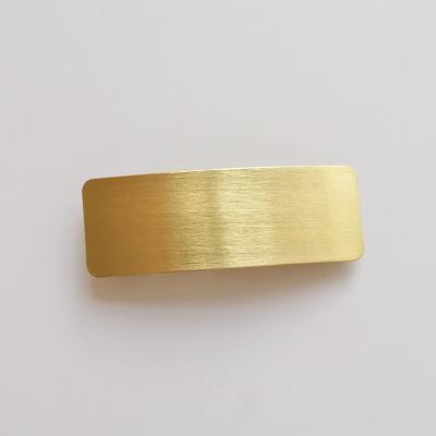 China Geometry Snap Hair Clips Metal Korean Ponytail Hair Grip 8.5x3cm 24g for sale