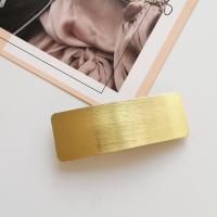 China Geometry Snap Hair Clips Metal Korean Ponytail Hair Grip 8.5x3cm 24g for sale