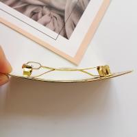 China Geometry Snap Hair Clips Metal Korean Ponytail Hair Grip 8.5x3cm 24g for sale