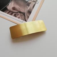 China Geometry Snap Hair Clips Metal Korean Ponytail Hair Grip 8.5x3cm 24g for sale