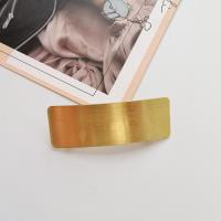 China Geometry Snap Hair Clips Metal Korean Ponytail Hair Grip 8.5x3cm 24g for sale
