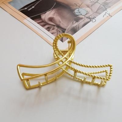 China Wholesale Large Metal Hair Claw Clips 11x4x6cm Non Slip Alloy Barrette for Women for sale