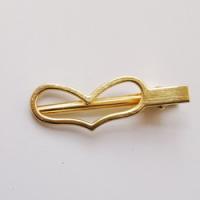 China Large Metal Decorative Duckbill Hair Clip Fashion Golden Alloy 7x2.3cm for sale