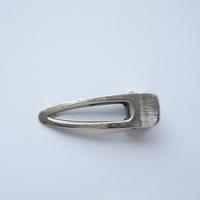 China Mini Large Snap Hair Clips Metal Barrettes Geometrical Gold Alloy 8x2.2cm for sale