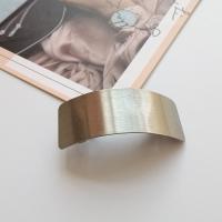 China Metal Spring Hair Clips Rectangle Bobby Pin 8x3cm Electroplated Alloy Hair Accessories for sale