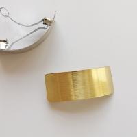 China Metal Spring Hair Clips Rectangle Bobby Pin 8x3cm Electroplated Alloy Hair Accessories for sale