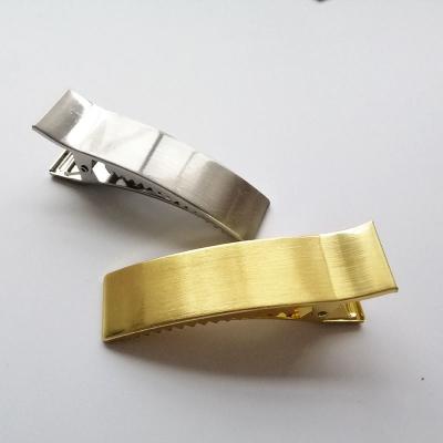 China Metal Spring Loaded Hair Clip Electroplated Hair Accessories 8.5x2.3x2.3cm for Women for sale