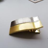 China Metal Spring Loaded Hair Clip Electroplated Hair Accessories 8.5x2.3x2.3cm for Women for sale