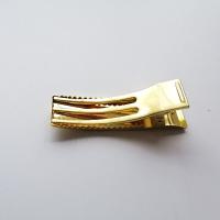 China Metal Spring Loaded Hair Clip Electroplated Hair Accessories 8.5x2.3x2.3cm for Women for sale