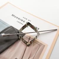 China Korean Fashion Retro Metal Hair Stick Clip Square Hollow Design 6x5.5cm for Women for sale