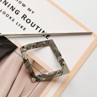 China Korean Fashion Retro Metal Hair Stick Clip Square Hollow Design 6x5.5cm for Women for sale