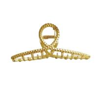 China Large Gold Metal Hair Claw Clip for Thick Hair Women Alloy 11.5x4x5cm for sale