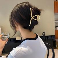 China Large Gold Metal Hair Claw Clip for Thick Hair Women Alloy 11.5x4x5cm for sale