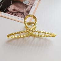 China Large Gold Metal Hair Claw Clip for Thick Hair Women Alloy 11.5x4x5cm for sale