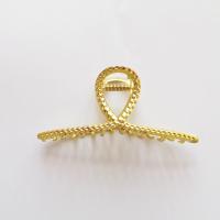 China Large Gold Metal Hair Claw Clip for Thick Hair Women Alloy 11.5x4x5cm for sale