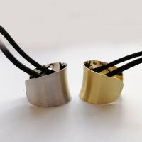 China Soft Stretchy Hair Ties for Curly Hair Fine Geometric Zinc Alloy Metal 3.5x2.5cm for sale
