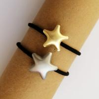 China Elastic Hair Ties 3x3cm for Women Girls Kids Natural Hair Stretchy Metal Rubber Bands Cute Scrunchies for sale