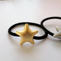 China Elastic Hair Ties 3x3cm for Women Girls Kids Natural Hair Stretchy Metal Rubber Bands Cute Scrunchies for sale